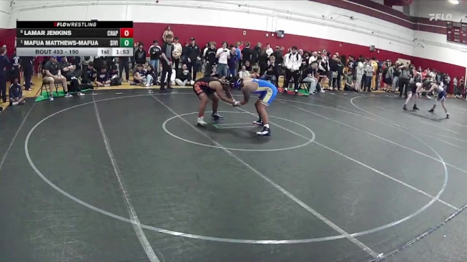 190 lbs Quarterfinal - Mafua Matthews-Mafua, Sierra Vista vs Lamar ...