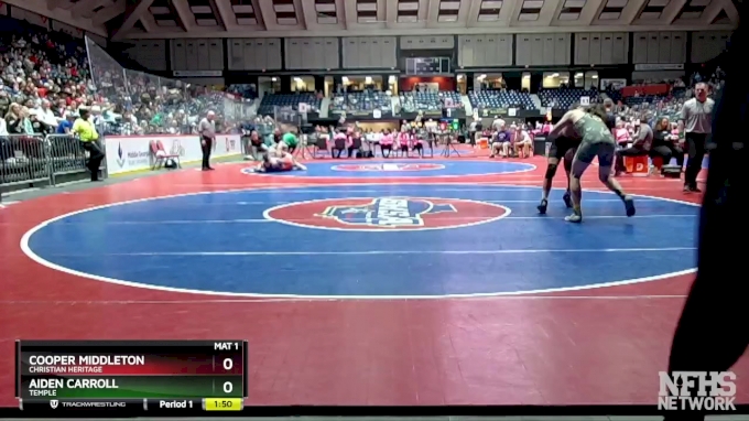 1A-157 lbs Champ. Round 1 - Cooper Middleton, Christian Heritage vs ...