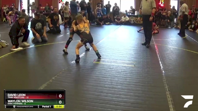 55 lbs Round 2 (4 Team) - Waylon Wilson, Iowa Hammers vs David Leon ...