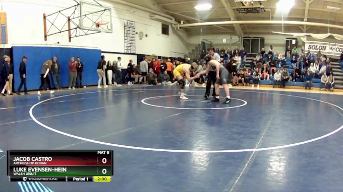 150 lbs Champ. Round 2 - Luke Evensen-Hein, Walsh Jesuit vs Jacob ...