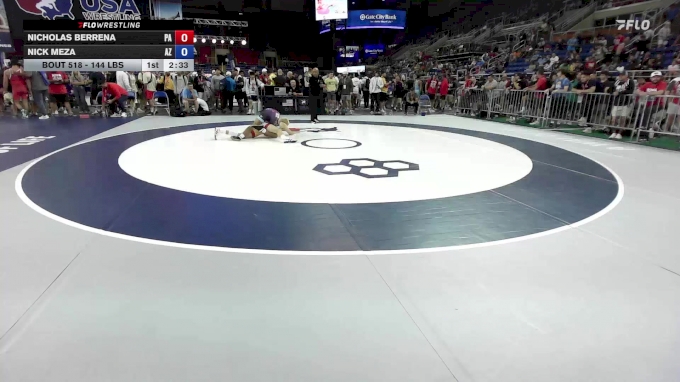 144 lbs Champ. Rd Of 128 - Nicholas Berrena, PA vs Nick Meza, AZ