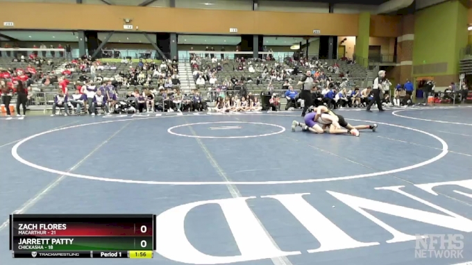 120 lbs Quarterfinals (8 Team) - Jarrett Patty, CHICKASHA vs Zach ...