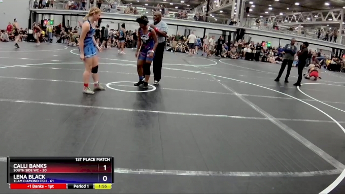 138 lbs Finals (2 Team) - Calli Banks, South Side WC vs Lena Black ...