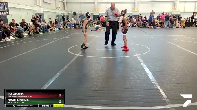 80 lbs Round 4 (8 Team) - Isa Adams, The Wrestling Mill vs Noah Molina ...