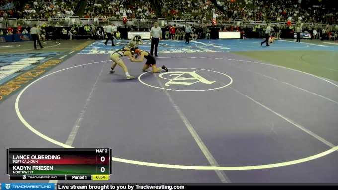 Cons. Round 1 - Lance Olberding, Fort Calhoun vs Kadyn Friesen, Northwest