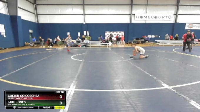 85 lbs Cons. Semi - Jake Jones, All In Wrestling Academy vs Colter ...