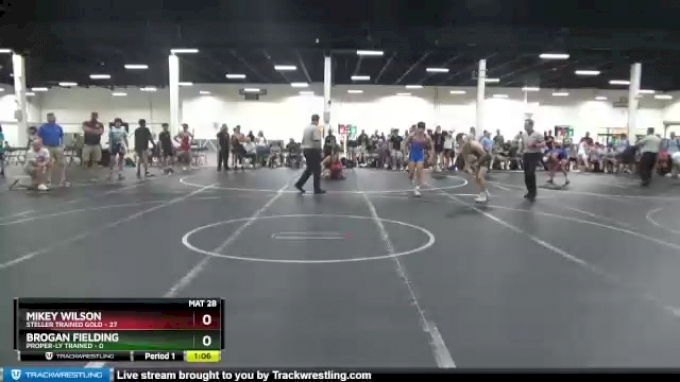 132 lbs Round 1 (8 Team) - Mikey Wilson, Steller Trained Gold vs Brogan ...