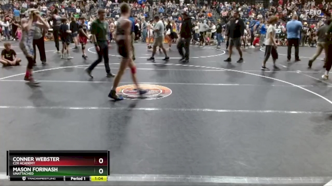 115 lbs Quarterfinal - Conner Webster, C2X Academy vs Mason Forinash ...