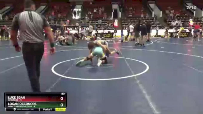 130 lbs Round 3 (4 Team) - Logan Occonors, Impact Wrestling Club vs ...