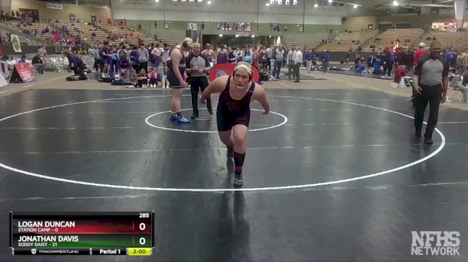 285 lbs Semis & 1st Wb (8 Team) - Jonathan Davis, Soddy Daisy vs Logan ...