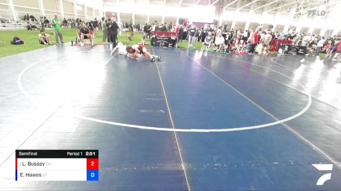 190 lbs Semifinal - Levi Bussey, CA vs Elijah Hawes, UT