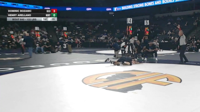 132 lbs Consi Of 32 #2 - Dominic Bozanic, Gilroy (CC) vs Henry Arellano ...