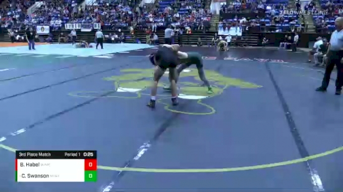 3 - 138 lbs 3rd Place Match - Caleb Swanson, Northside vs Brian Habel ...