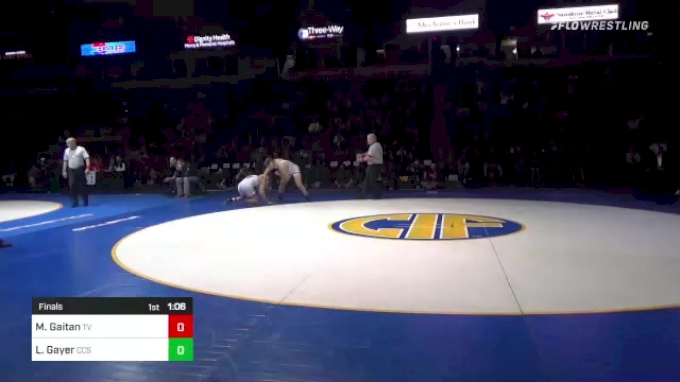 160 lbs Final - Manuel Gaitan, Temecula Valley (SS) vs Luke Gayer ...