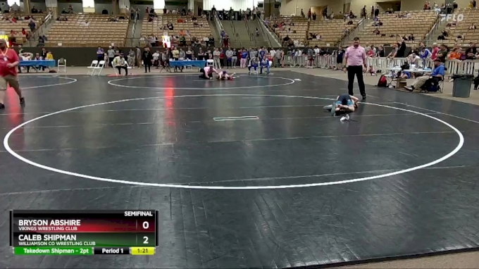 80 lbs Semifinal - Bryson Abshire, Vikings Wrestling Club vs Caleb ...