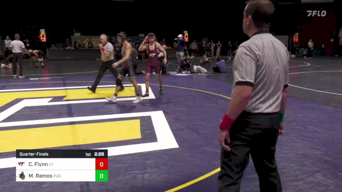 125 lbs Quarterfinal - Cooper Flynn, Virginia Tech vs Matt Ramos, Purdue