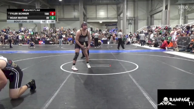 215 lbs Quarterfinal - Noah Mathis, Bobcat WC vs Tyler Schnur, Team Of Hard Knox