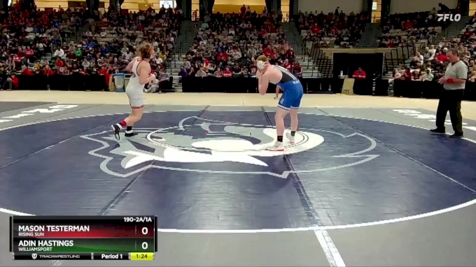 190-2A/1A 1st Place Match - Mason Testerman, Rising Sun vs Adin ...