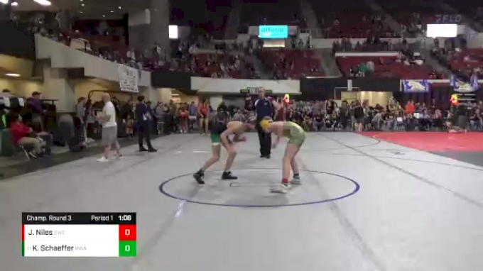 109 lbs Champ. Round 3 - Kale Schaeffer, Ruis Wrestling Academy vs ...