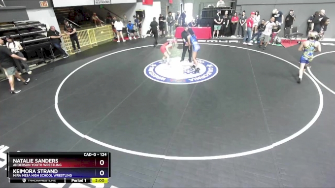 124 lbs Champ. Round 2 - Natalie Sanders, Anderson Youth Wrestling vs ...