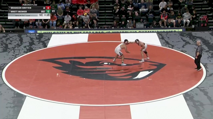 285 lbs 3rd Place Match - Branson Britten, Little Rock vs Brett Mower ...