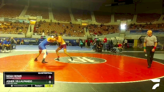 D2-175 lbs Quarterfinal - Asher Villalpando, Canyon View vs Noah Rowe ...