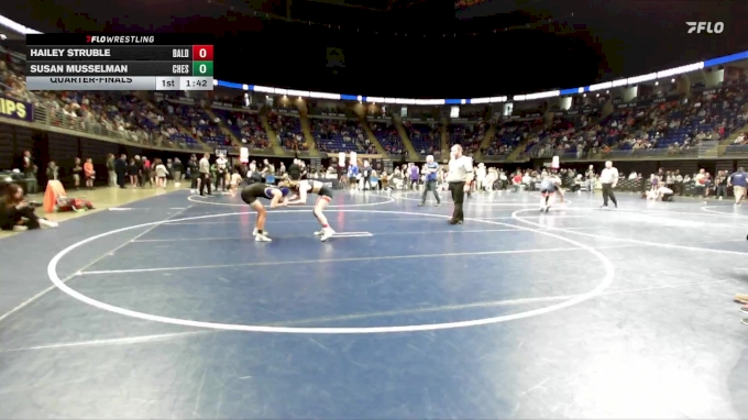95 lbs Quarterfinal - Hailey Struble, Bald Eagle Area vs Susan ...