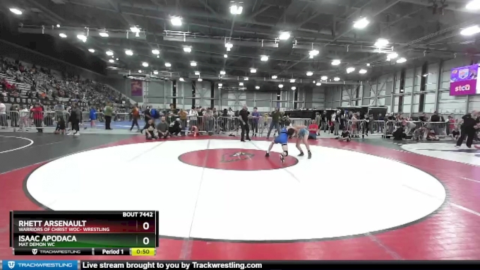100 lbs Cons. Round 5 - Isaac Apodaca, Mat Demon WC vs Rhett Arsenault ...