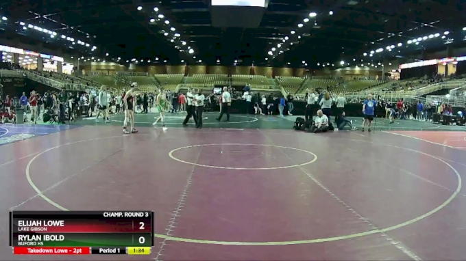 120 lbs Champ. Round 3 - Rylan Ibold, Buford HS vs Elijah Lowe, Lake Gibson