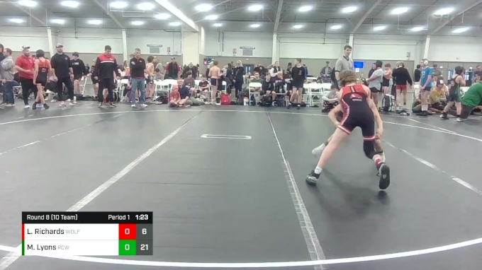 96 lbs Round 8 (10 Team) - Luke Richards, Wolfpack WC vs Mason Lyons ...