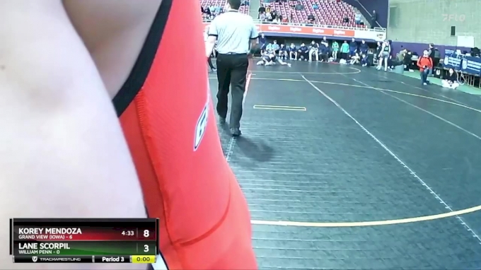 141 lbs Round 1 (16 Team) - Kyle Rice, Grand View (Iowa) vs Hector Diaz ...