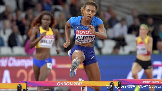 American Kori Carter Wins World 400m Hurdles Final Out Of Lane Nine ...