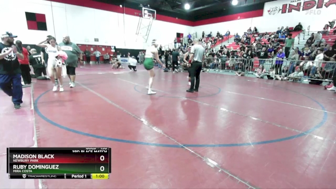 130 lbs 3rd Place Match - Madison Black, Newbury Park vs Ruby Dominguez ...