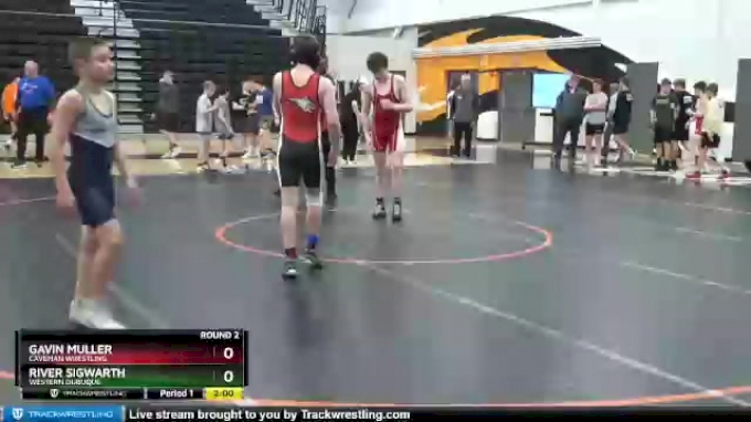 14U-4 lbs Round 2 - Gavin Muller, Caveman Wrestling vs River Sigwarth ...