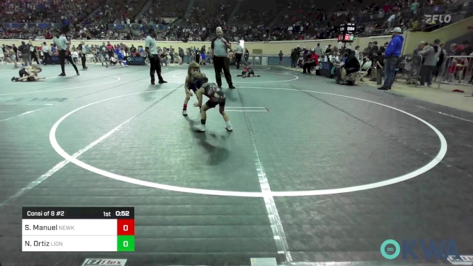 37 lbs Consi Of 8 #2 - Stetson Manuel, Newkirk Takedown vs Nolan Ortiz ...