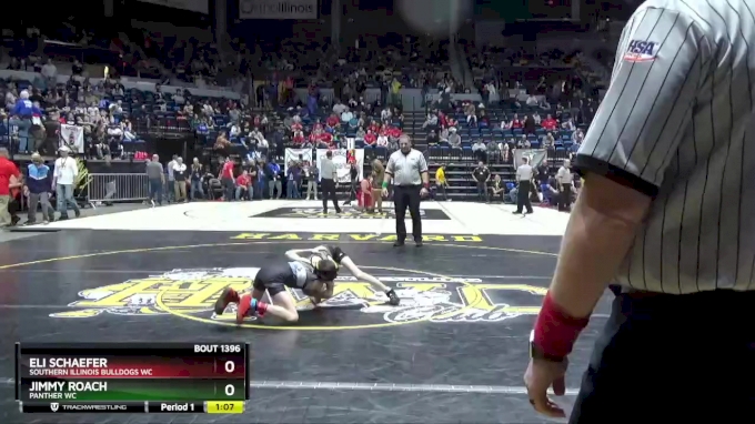 64 lbs Quarterfinal - Jimmy Roach, Panther WC vs Eli Schaefer, Southern ...