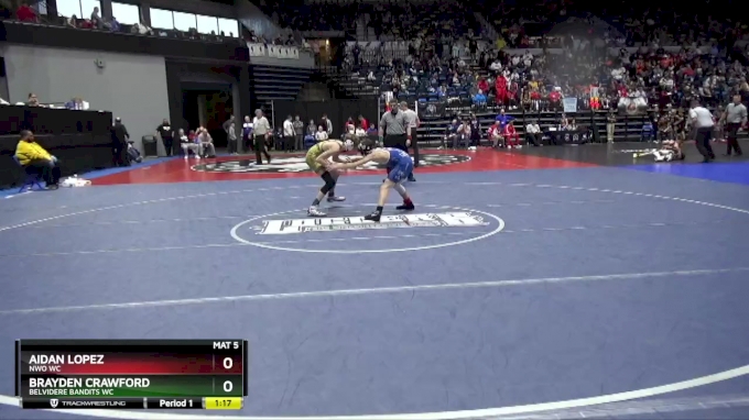 96 lbs Cons. Round 2 - Brayden Crawford, Belvidere Bandits WC vs Aidan ...