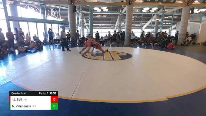 150 lbs Quarterfinal - Jacob Bell, Inland Elite vs Niko Valenzuela, OCRTC