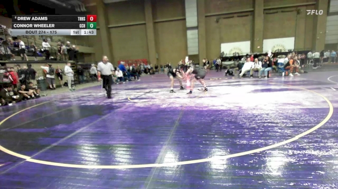 175 lbs Champ. Round 1 - Connor Wheeler, Garden City vs Drew Adams ...