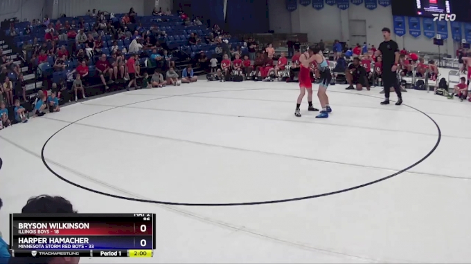 86 lbs Round 4 (6 Team) - Bryson Wilkinson, Illinois Boys vs Harper ...