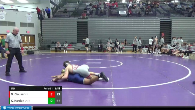 170 lbs Placement Matches (8 Team) - Noah Clouser, Center Grove vs Kyle ...