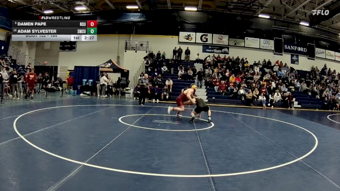 184 lbs Cons. Round 3 - Damen Pape, Northern State vs Adam Sylvester ...