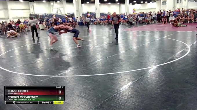 150 lbs Round 1 (8 Team) - Chase Hontz, MAWA Blue vs Corbin McCartney ...