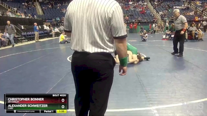 4A 120 lbs Champ. Round 1 - Alexander Schweitzer, Cary vs Christopher ...
