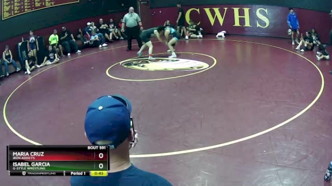 117 lbs Cons. Round 2 - Maria Cruz, Iron Addicts vs Isabel Garcia, G ...