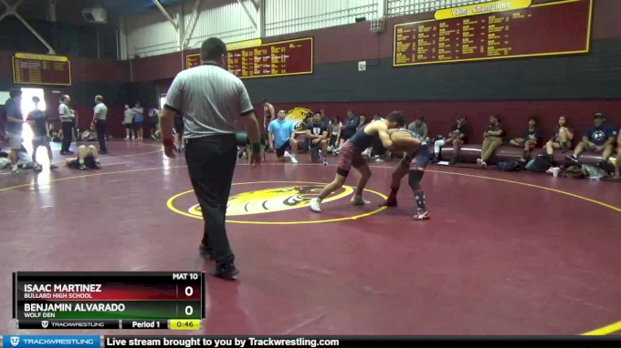 138 lbs Cons. Semi - Isaac Martinez, Bullard High School vs Benjamin ...