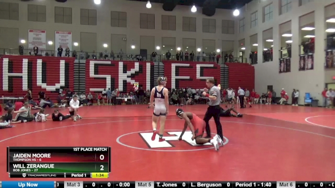 165 lbs Placement (16 Team) - Jaiden Moore, Thompson HS vs Will ...