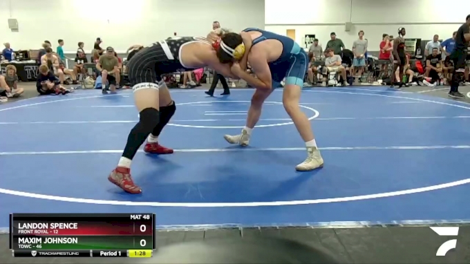 195 lbs Round 4 (6 Team) - Maxim Johnson, TDWC vs Landon Spence, Front ...