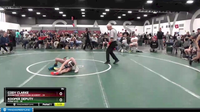 75 lbs Round 3 (8 Team) - Cody Clarke, Roundtree Wrestling Academy vs ...