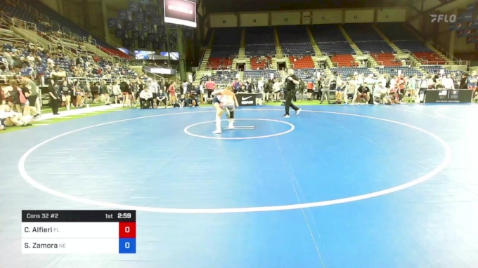 132 lbs Cons 32 #2 - Callie Alfieri, Florida vs Selena Zamora, Nebraska